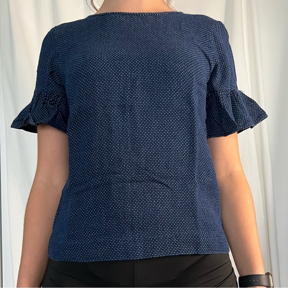 J. Crew | Tops | Jcrew Spotted Top | Poshmark
